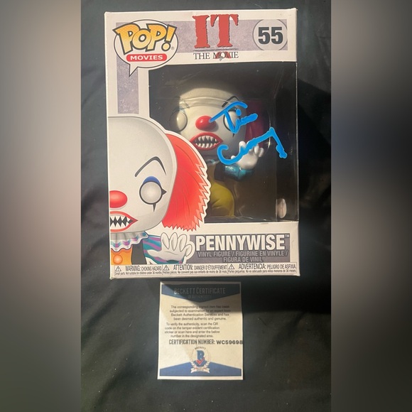 Funko | Other | Tim Curry Tommy Lee Wallace Signed Pennywise Funko Pop ...